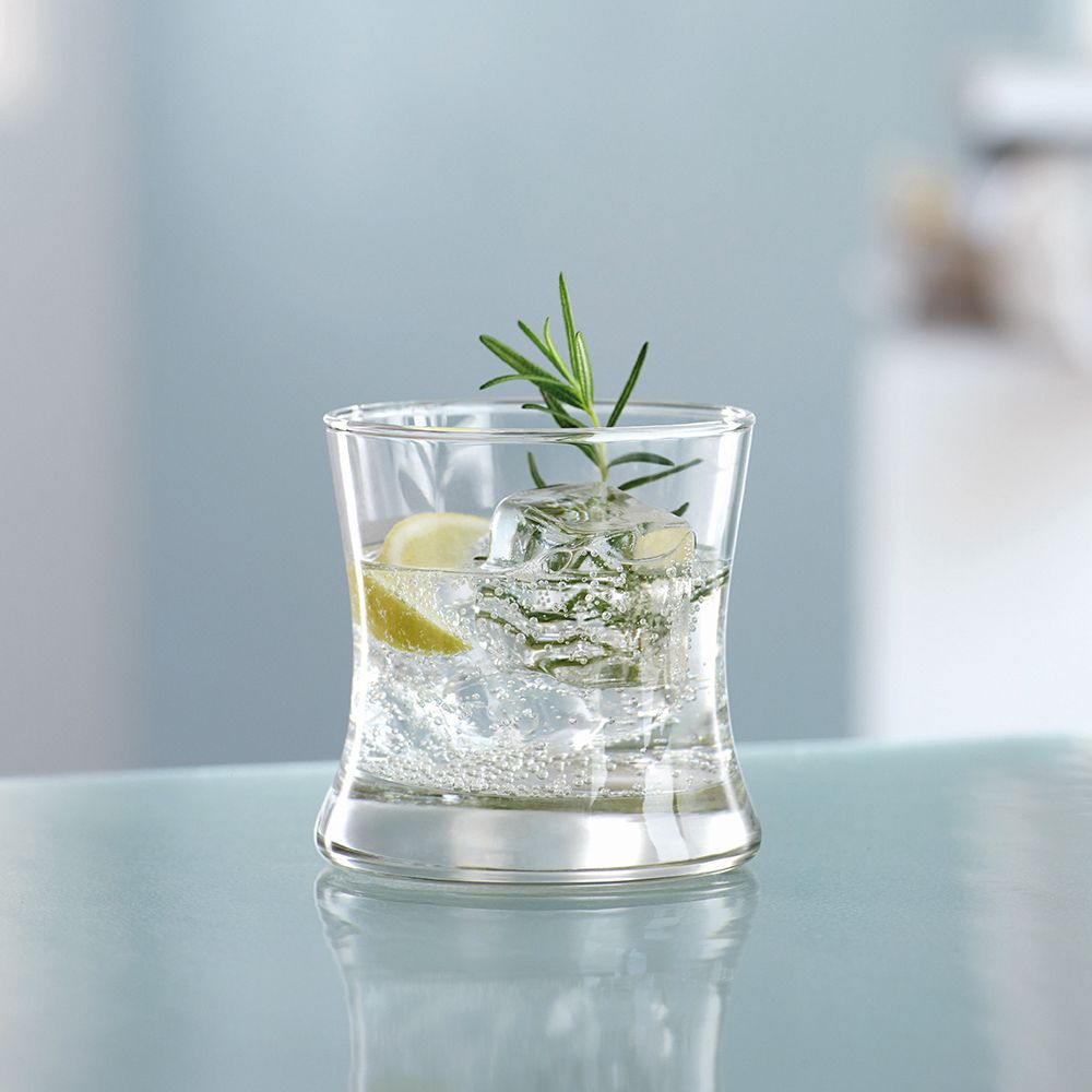 (Set Of 6) Ocean Tango High Quality Double Rock Whisky Or Water Glass, 350ml